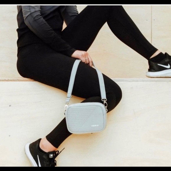 Vooray | Bags | Vooray Sidekick Neoprene Light Gray Croobody | Poshmark